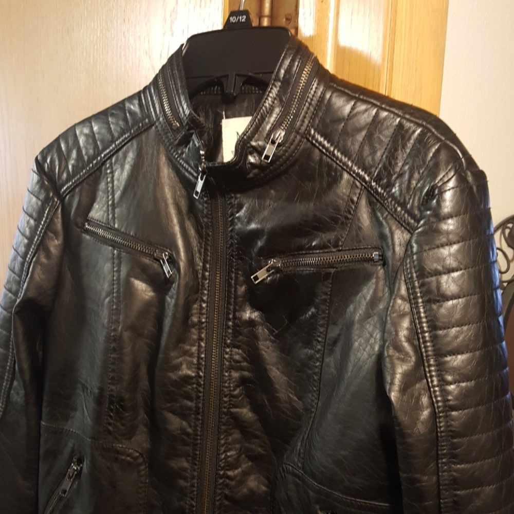 Marilyn & Me "Faux Leather" Motorcycle Jacket - Gem